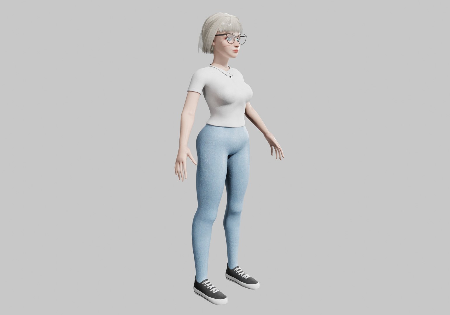 3D Cute Classic Woman V34251 - TurboSquid 2283723