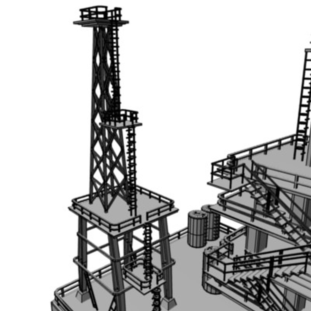 drilling rig 3d model