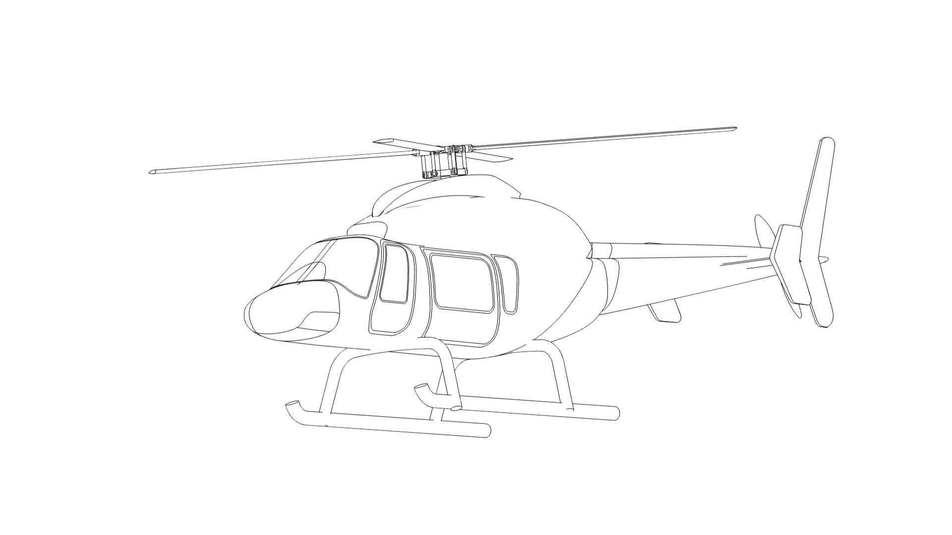 Bell 427 3D Model - TurboSquid 1987368