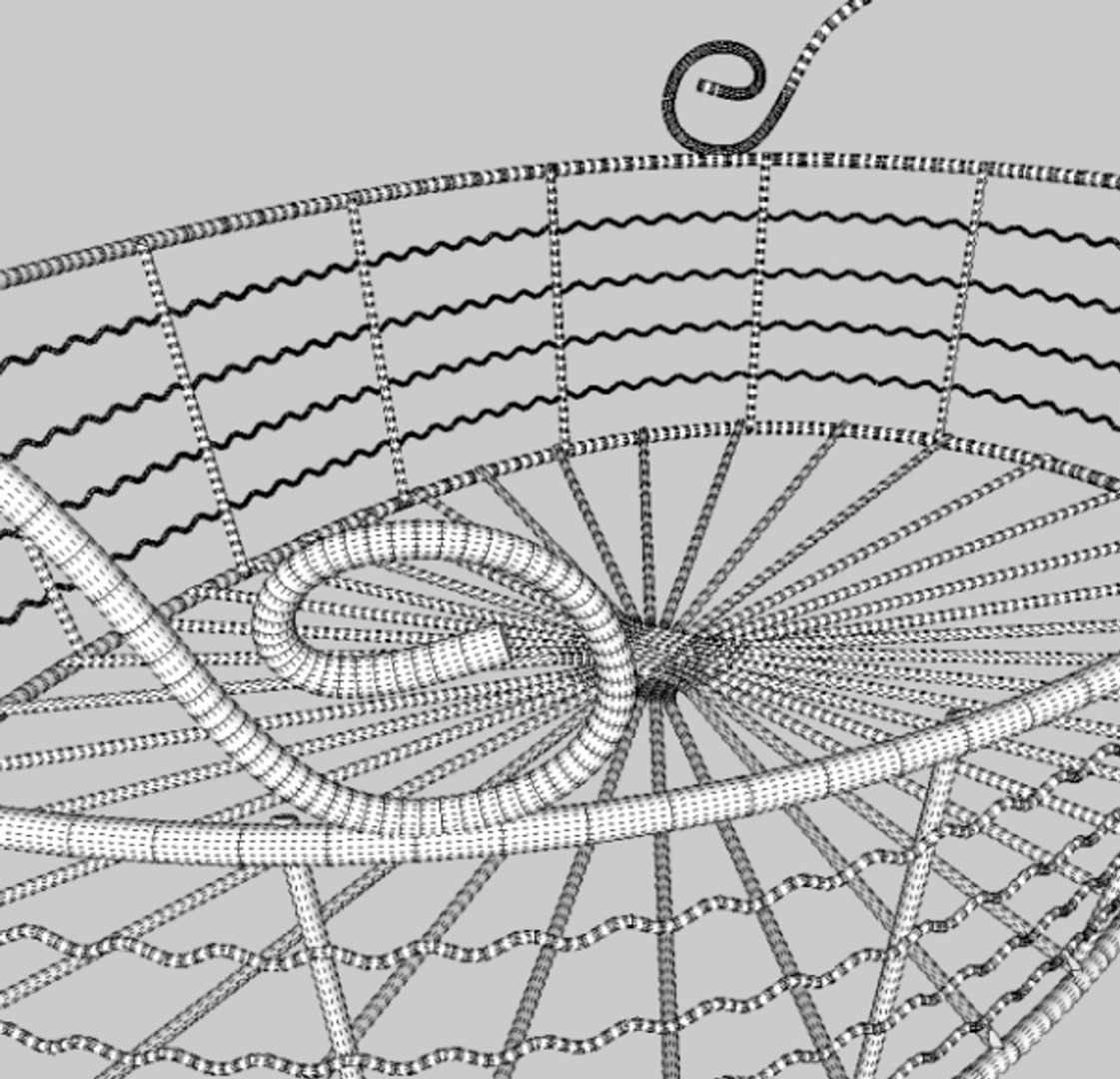 egg basket 3d obj