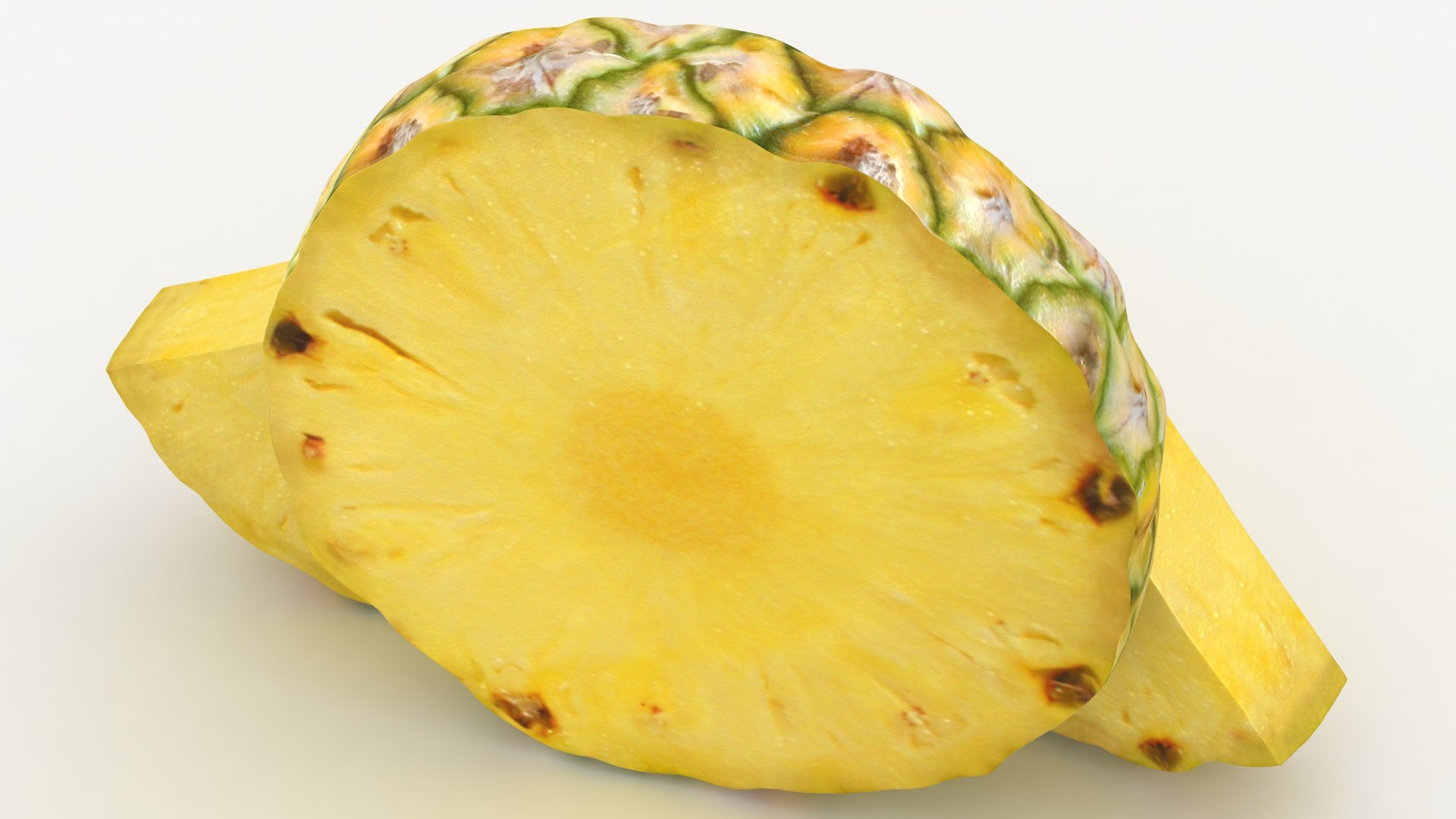 3D Realistic Slice Pineapple 05 - TurboSquid 1534147