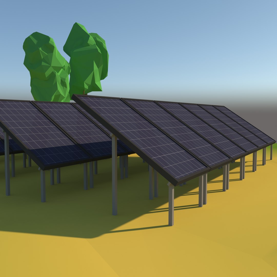 Solar Panels 3D Model - TurboSquid 1333252