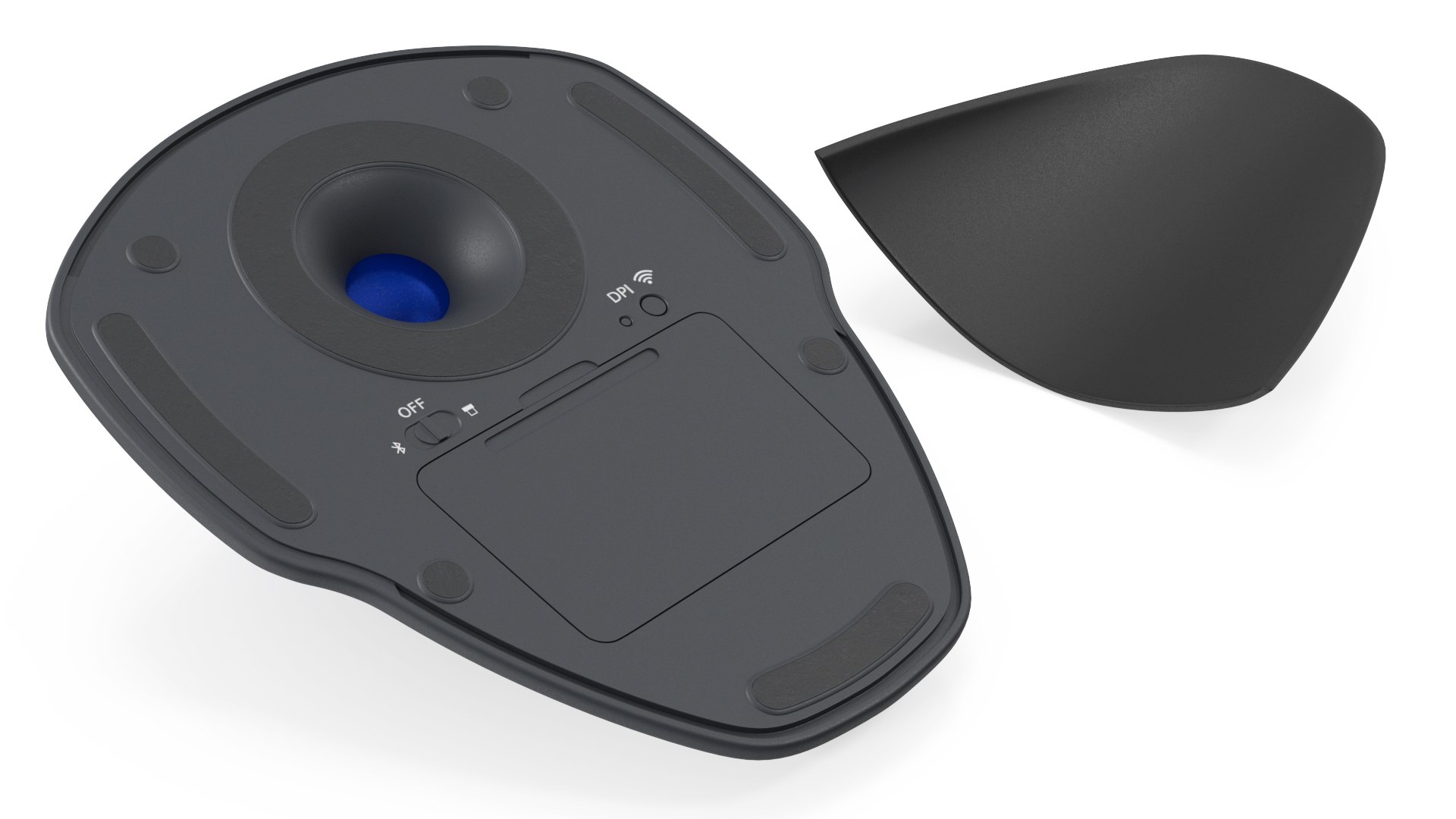 Trackball Mouse With Blue Ball 3D Model - TurboSquid 2160991