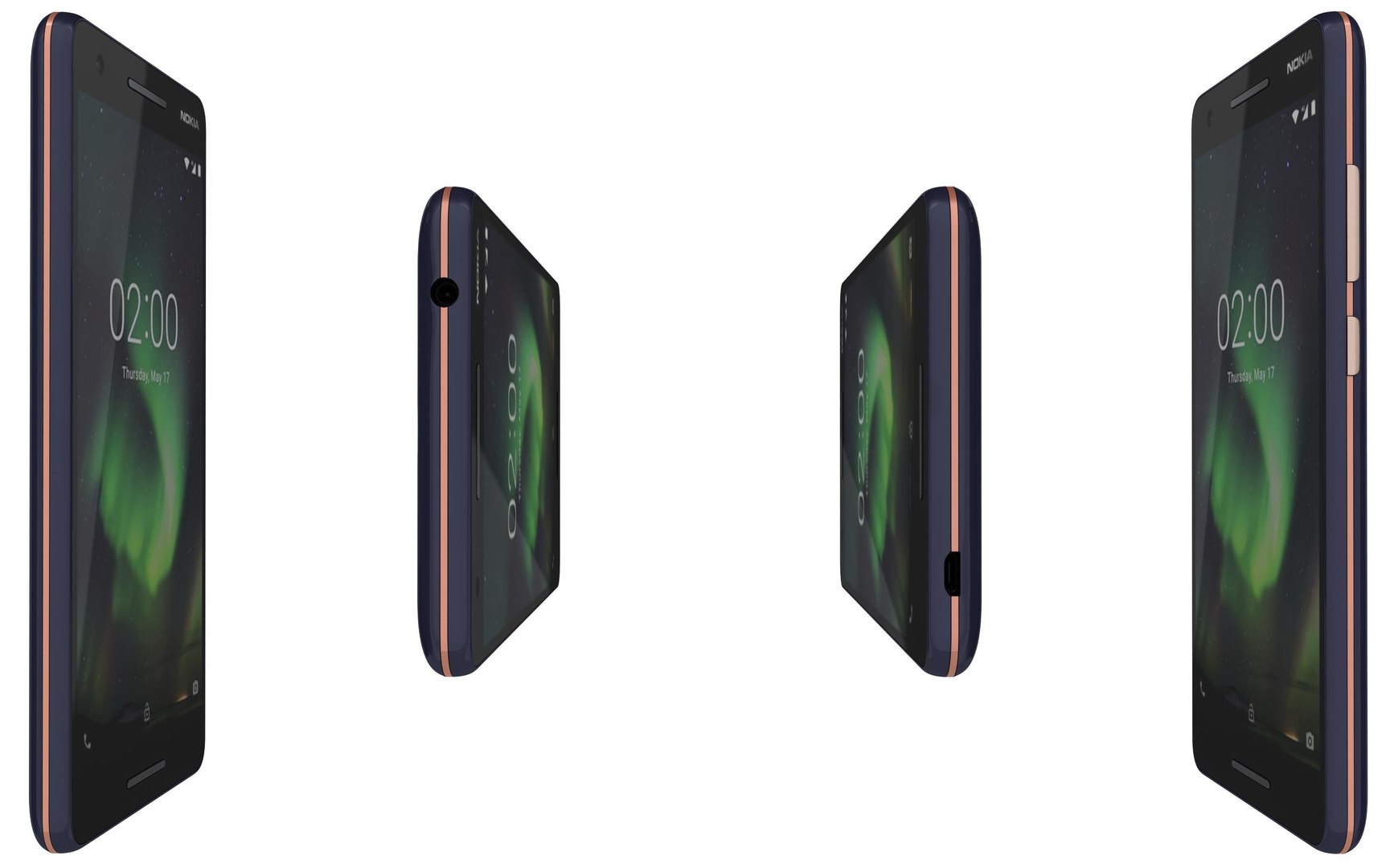 3D nokia 2 1 blue - TurboSquid 1314482