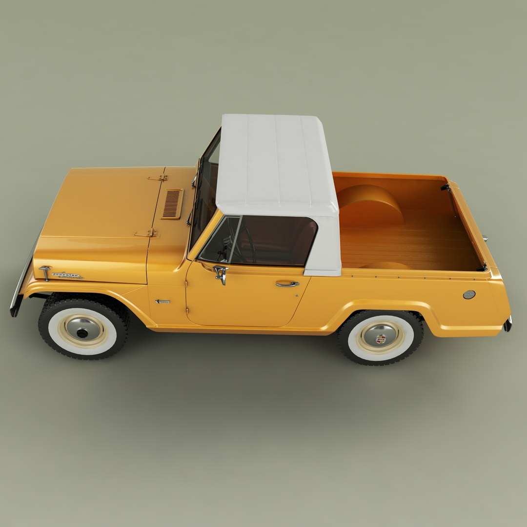 Jeep Jeepster Commando Pick Up 3D Model - TurboSquid 2136072