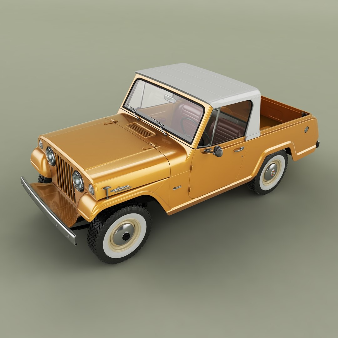 Jeep Jeepster Commando Pick Up 3D Model - TurboSquid 2136072