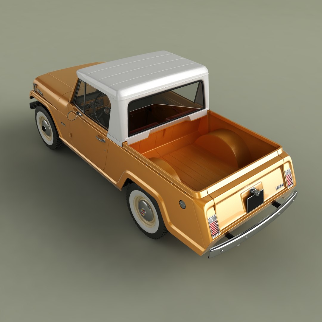 Jeep Jeepster Commando Pick Up 3D Model - TurboSquid 2136072