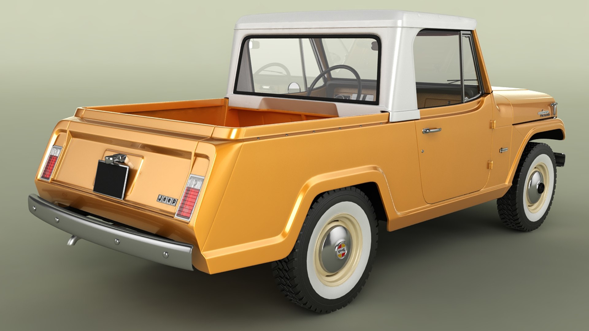 Jeep Jeepster Commando Pick Up 3D Model - TurboSquid 2136072
