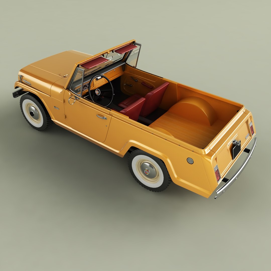 Jeep Jeepster Commando Pick Up 3D Model - TurboSquid 2136072