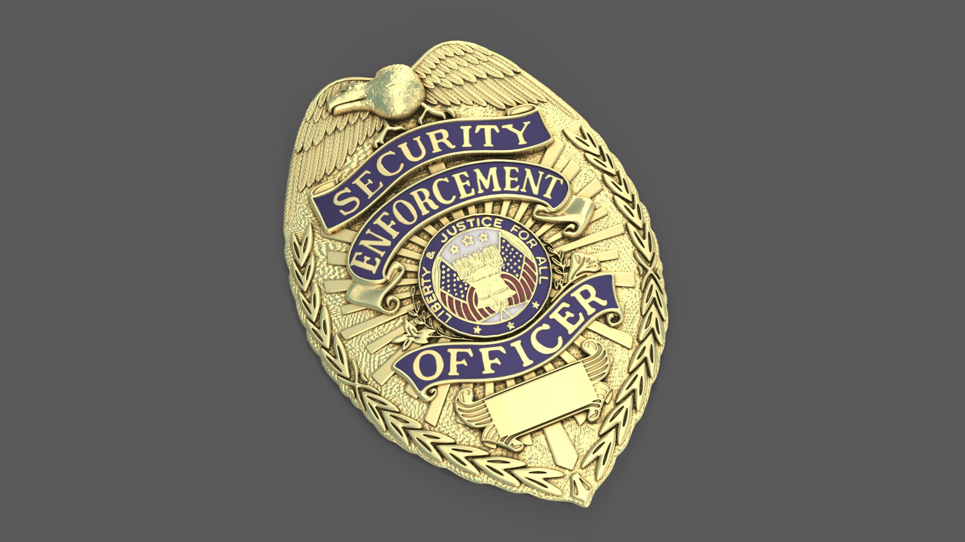 3D Police Badge Model - TurboSquid 1677263