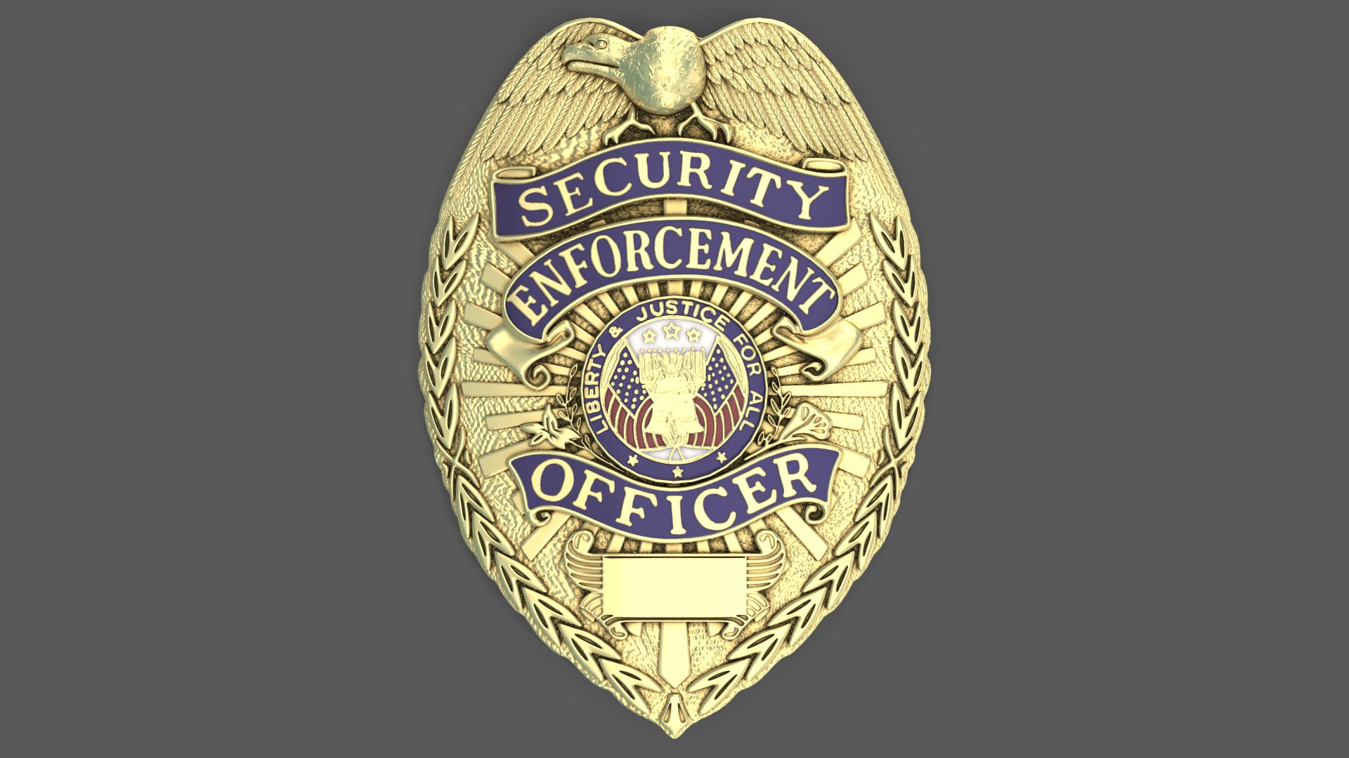 3D Police Badge Model - TurboSquid 1677263