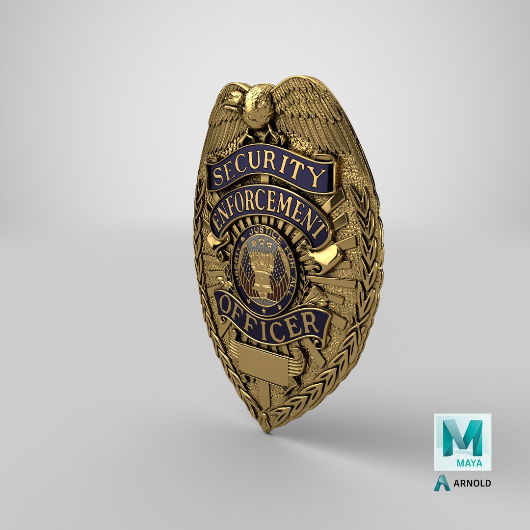 3D police badge model - TurboSquid 1677263