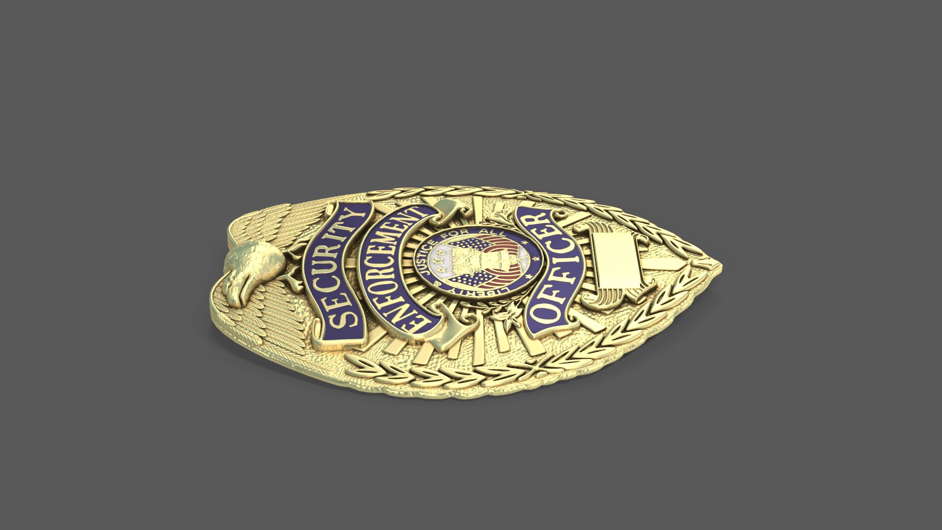 3D Police Badge Model - TurboSquid 1677263