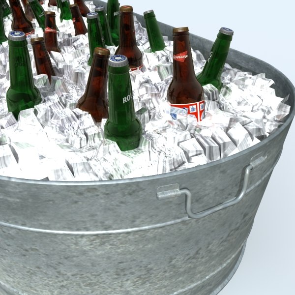 beer buckets 3d model