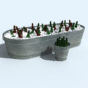 3d Beer Bottles