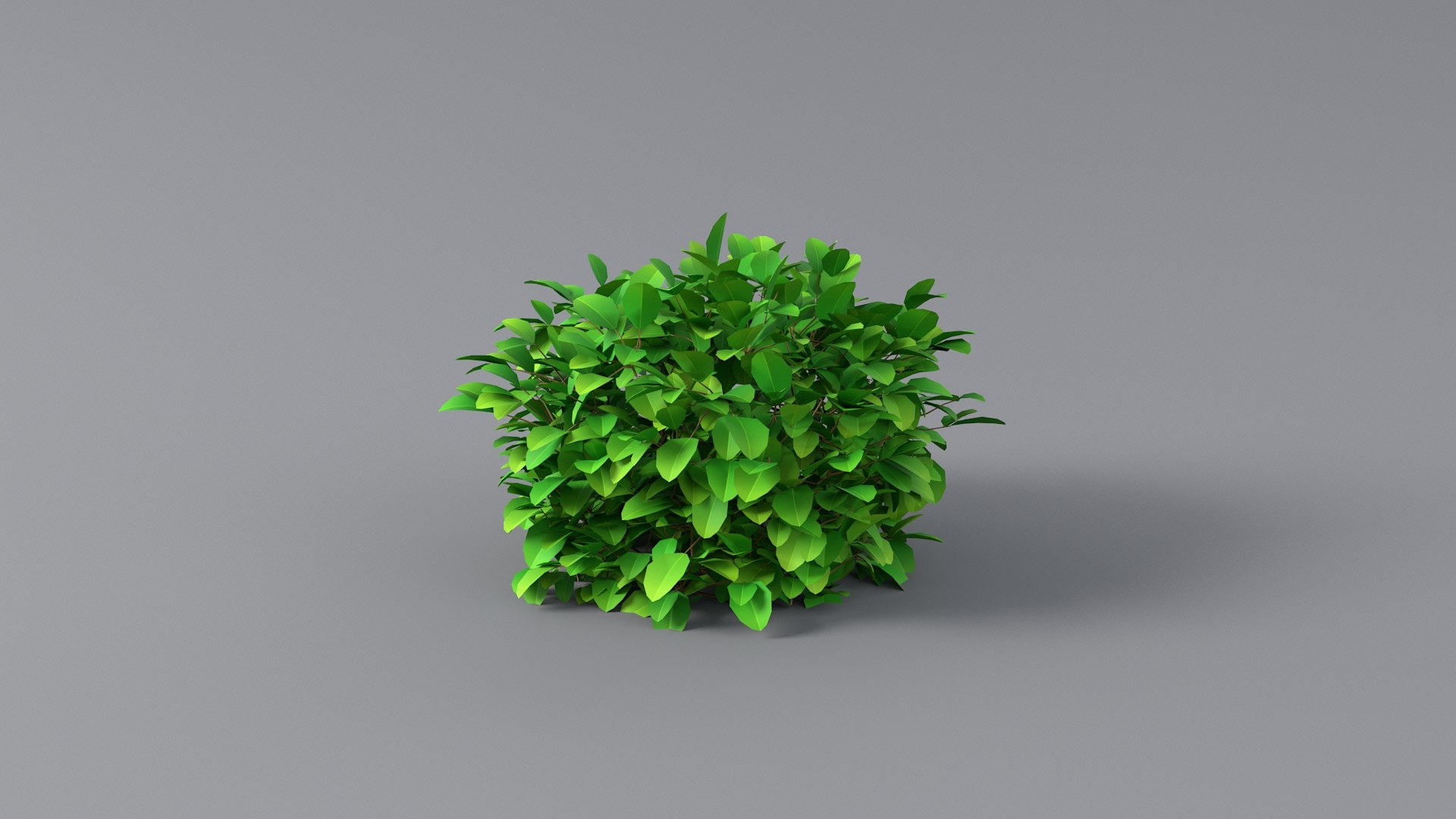 Cartoon Bush 01 3D - TurboSquid 1941410