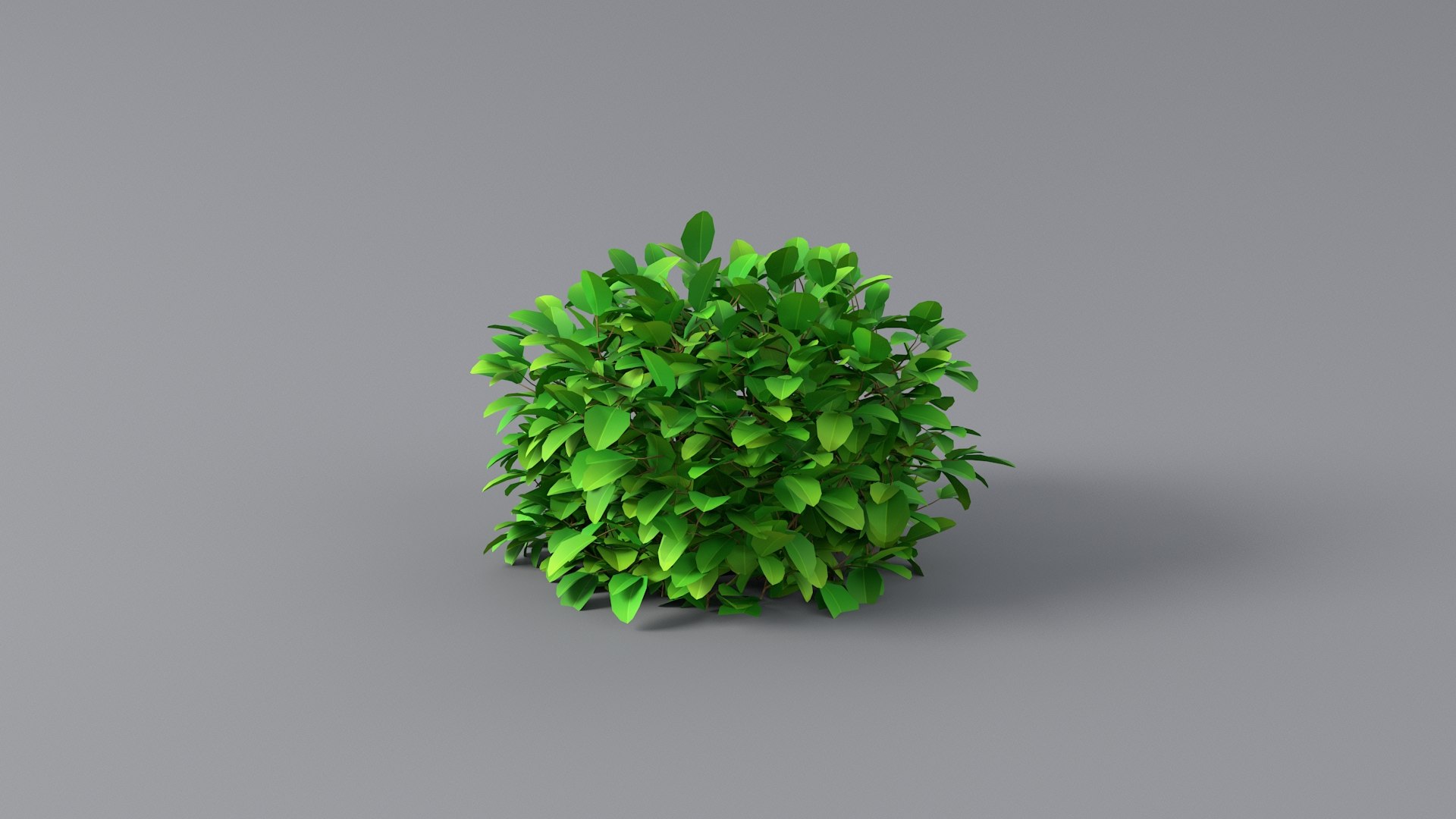 Cartoon Bush 01 3D - TurboSquid 1941410