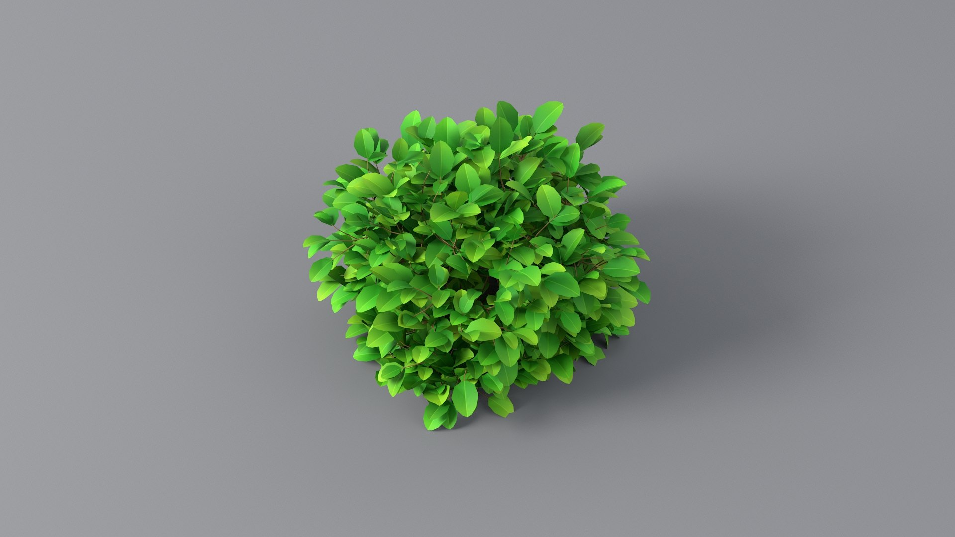 Cartoon Bush 01 3D - TurboSquid 1941410