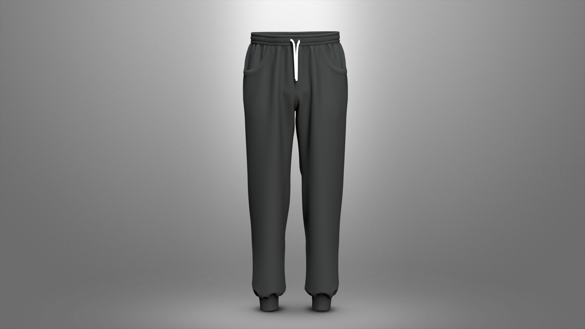 3D Sports jogger bottom pants design - TurboSquid 2057128