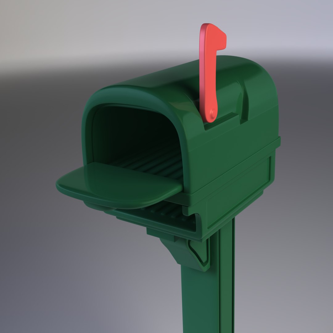 Rubbermaid Mailbox Dae 3d Obj