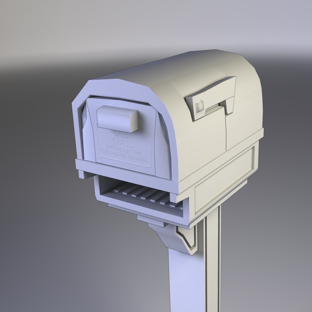 Rubbermaid Mailbox Dae 3d Obj