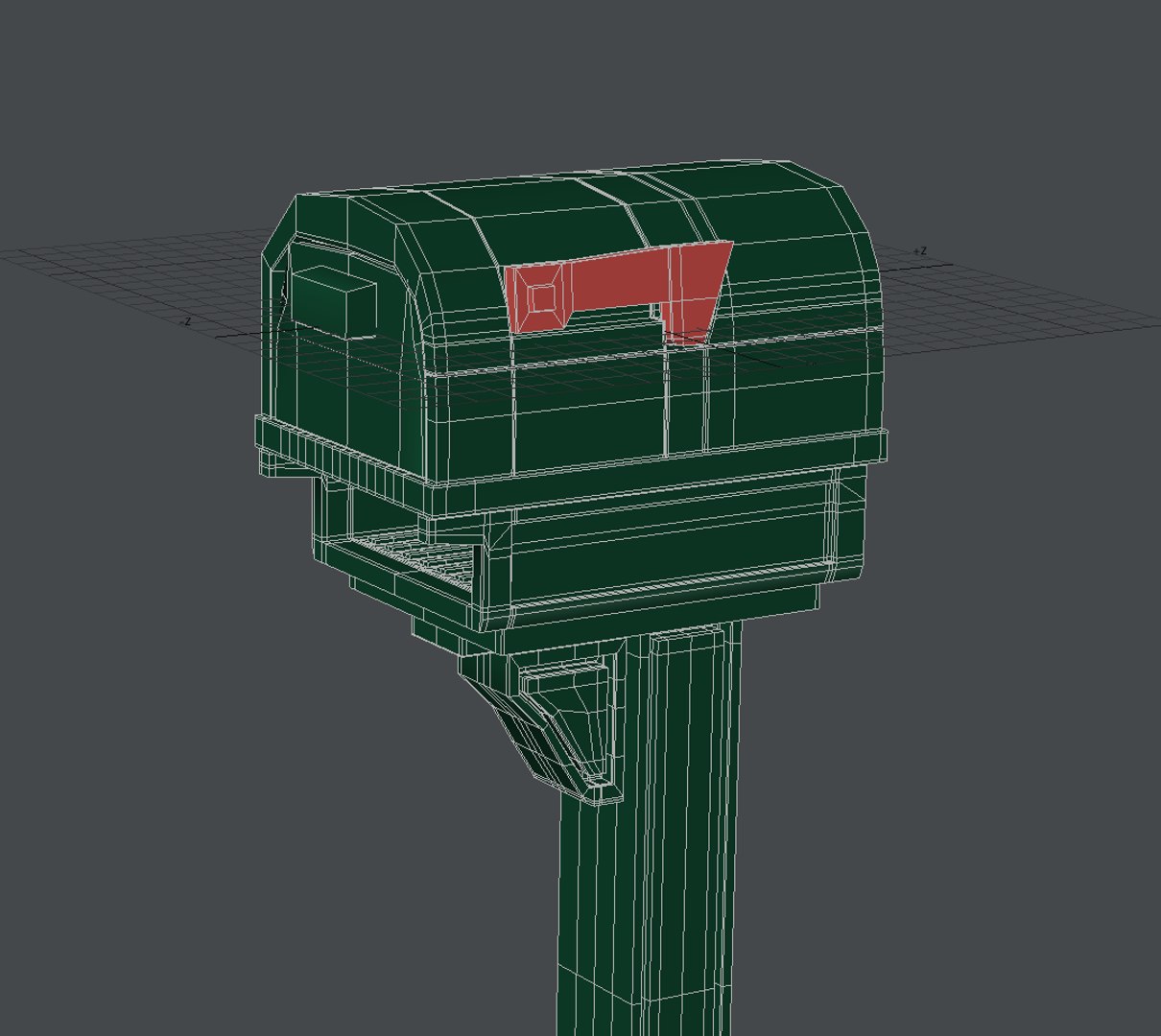Rubbermaid Mailbox Dae 3d Obj