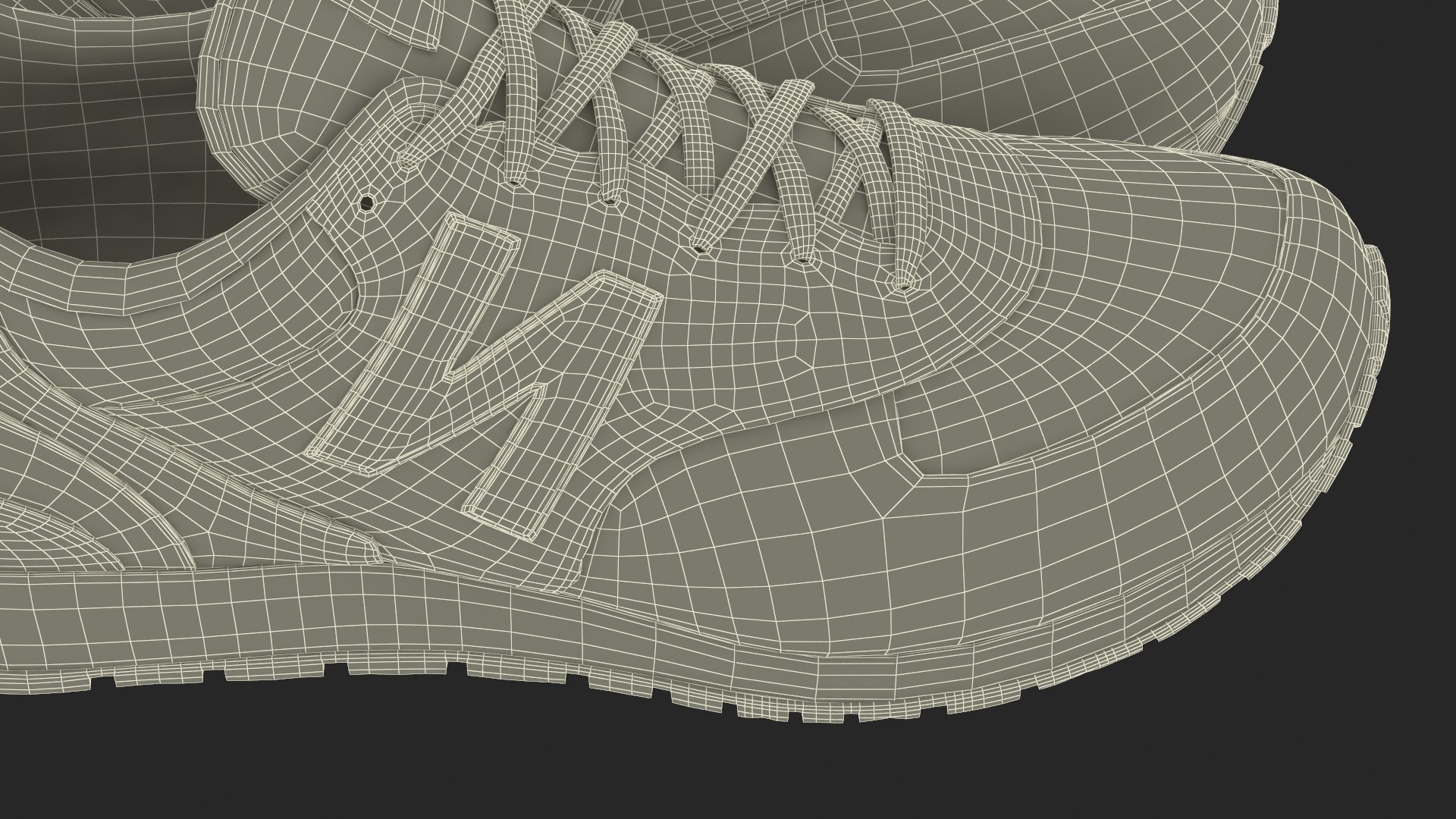 3D model New Balance Mens Sneakers Fur - TurboSquid 2161272