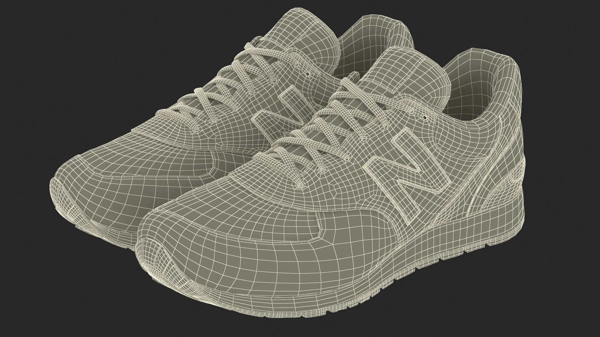 3D Model New Balance Mens Sneakers Fur - TurboSquid 2161272