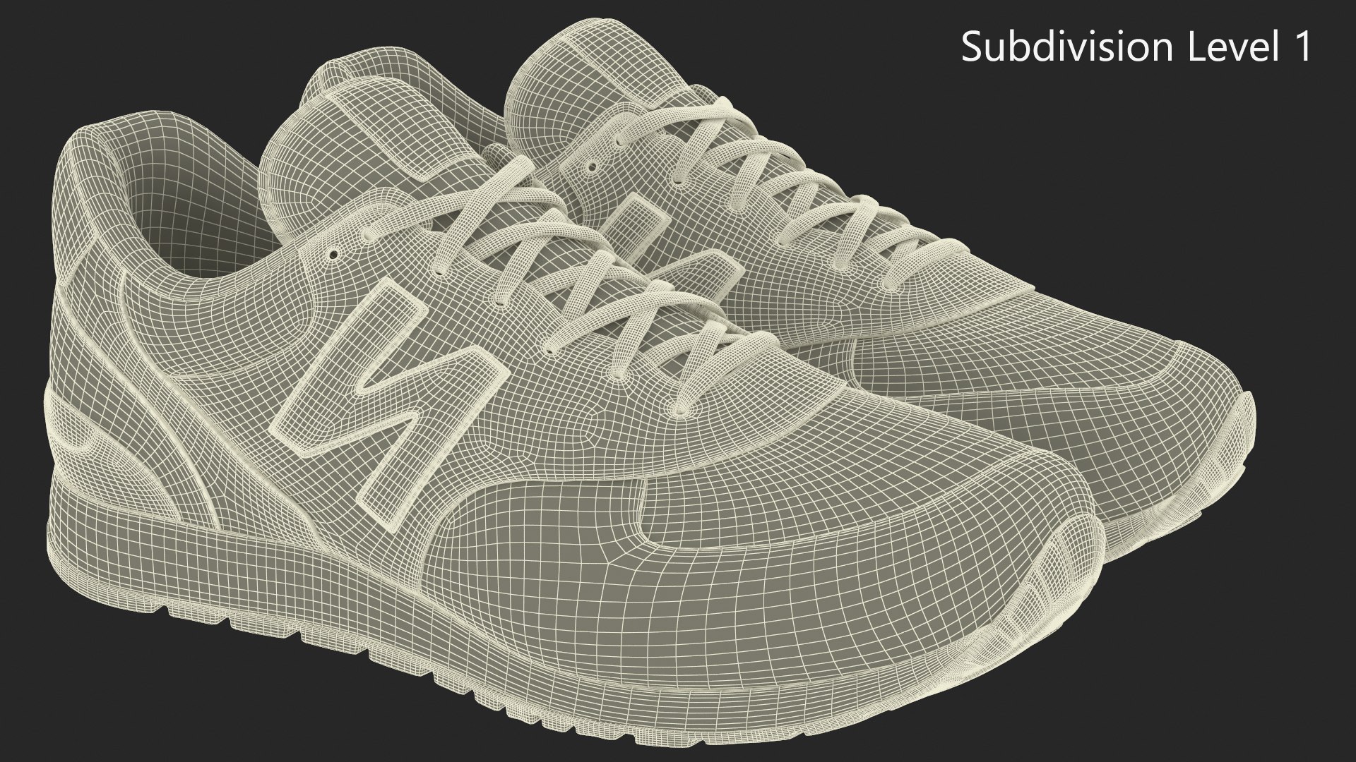 3D Model New Balance Mens Sneakers Fur - TurboSquid 2161272