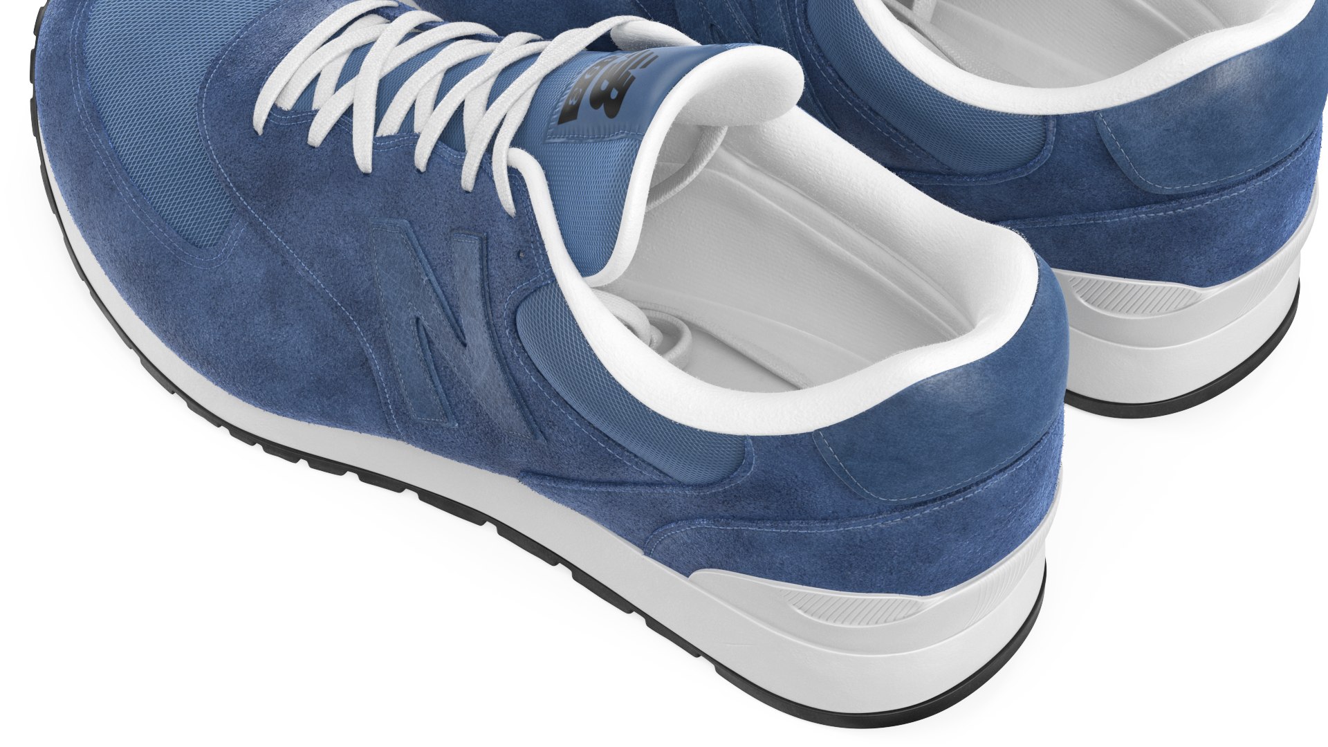 3D Model New Balance Mens Sneakers Fur - TurboSquid 2161272