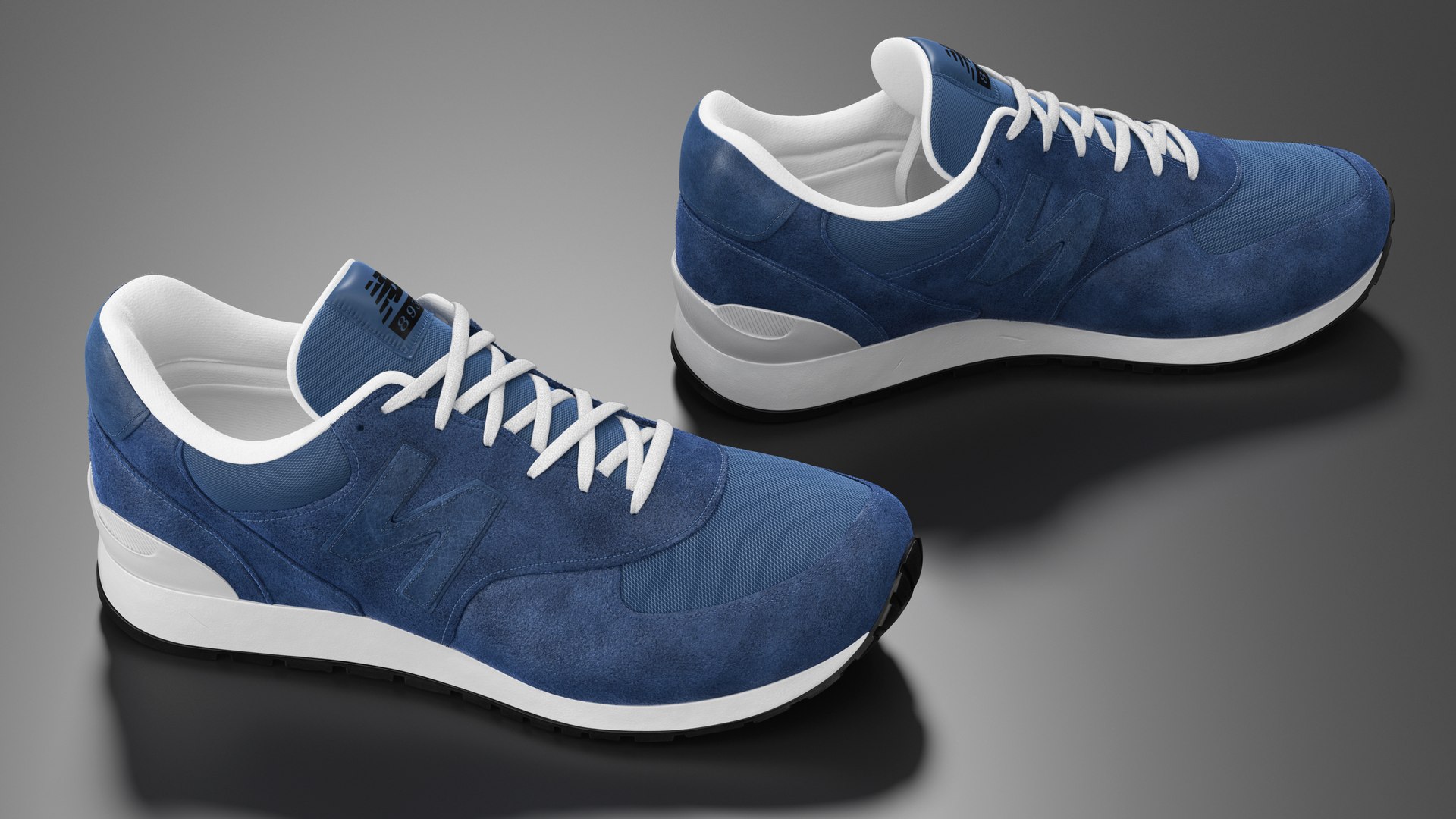 3D model New Balance Mens Sneakers Fur - TurboSquid 2161272