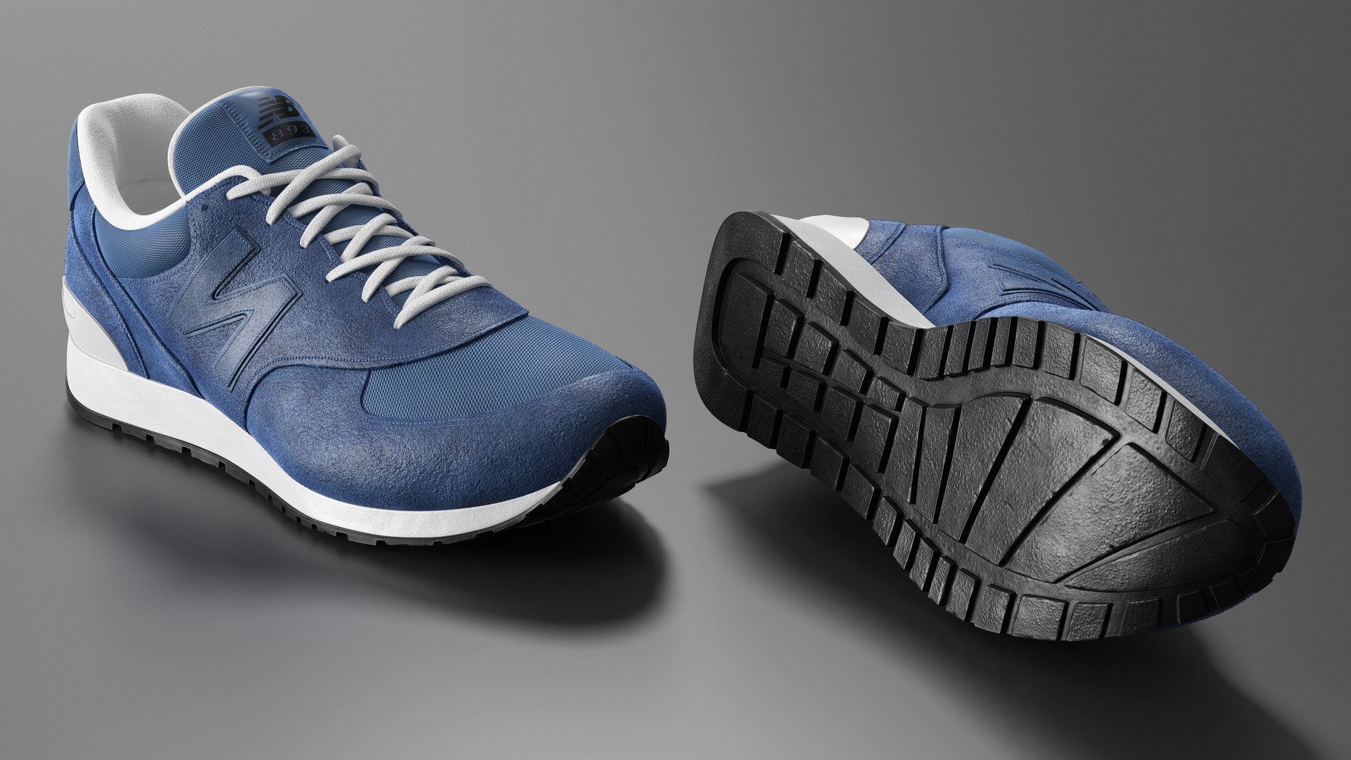 3D Model New Balance Mens Sneakers Fur - TurboSquid 2161272