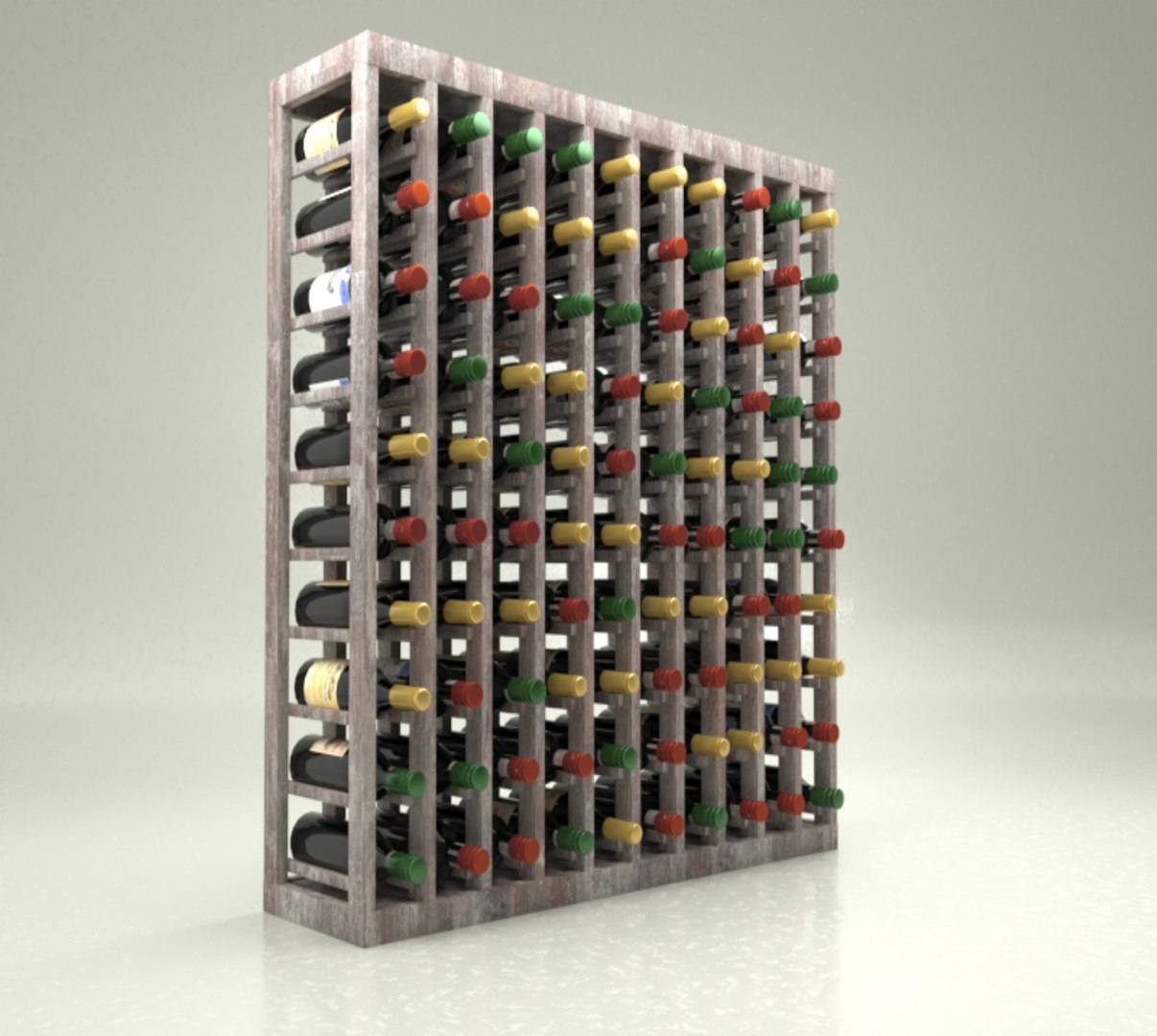 Wine Rack 3D Model - TurboSquid 1723407