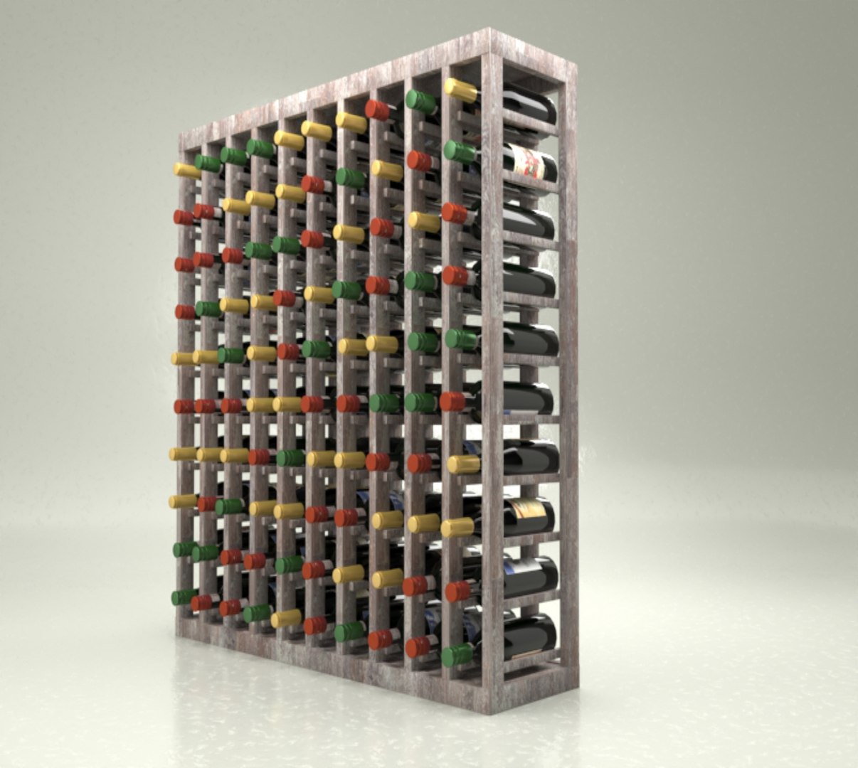 Wine Rack 3D Model - TurboSquid 1723407