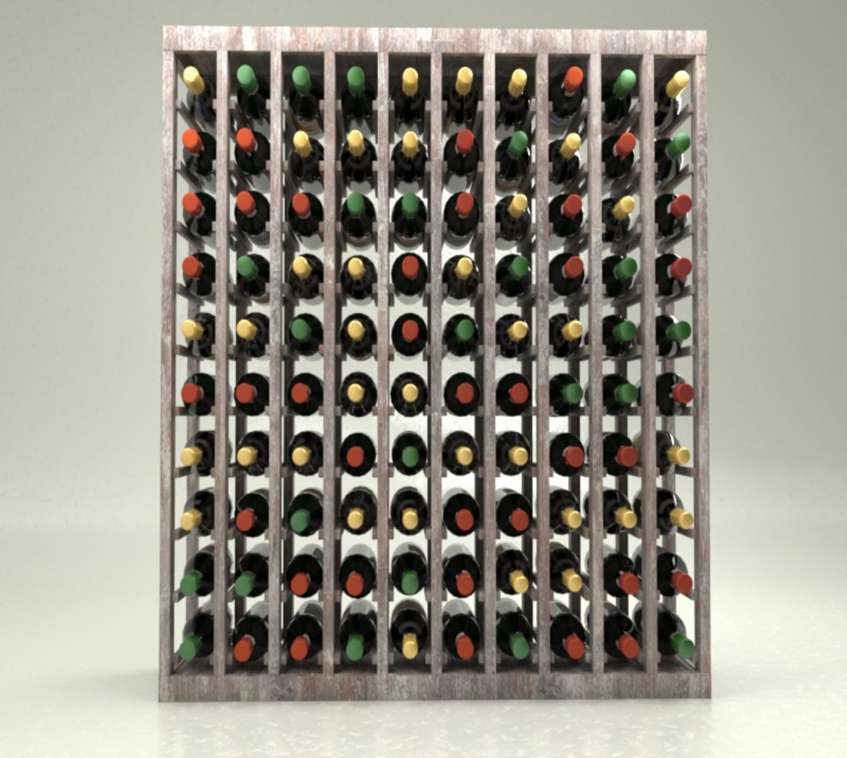 Wine Rack 3D Model - TurboSquid 1723407