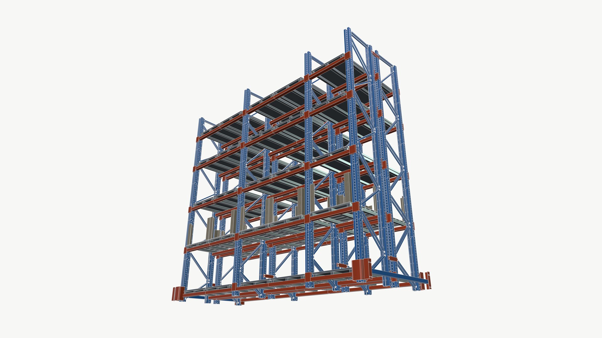 Industrial Racks 3D Model - TurboSquid 2273235
