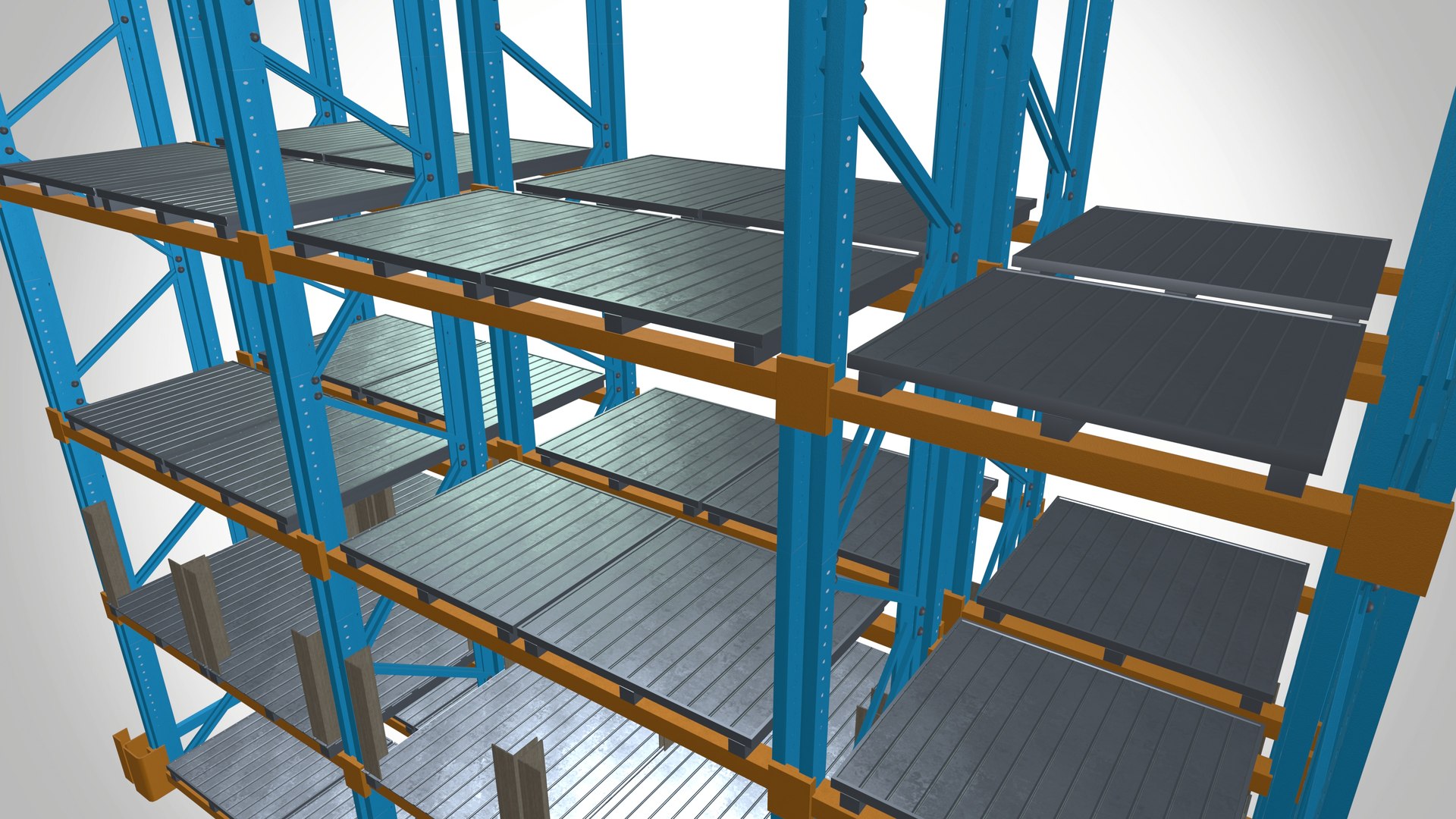 Industrial Racks 3D Model - TurboSquid 2273235