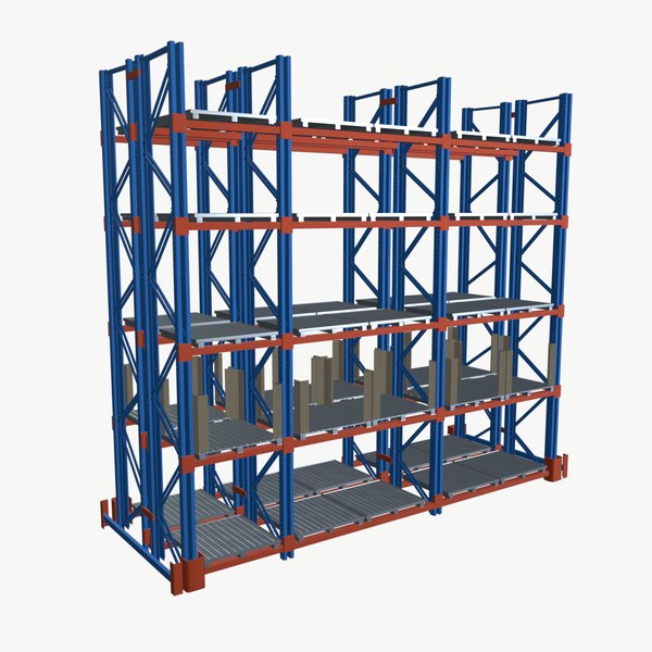 modelo 3d Estanterías industriales - TurboSquid 2273235