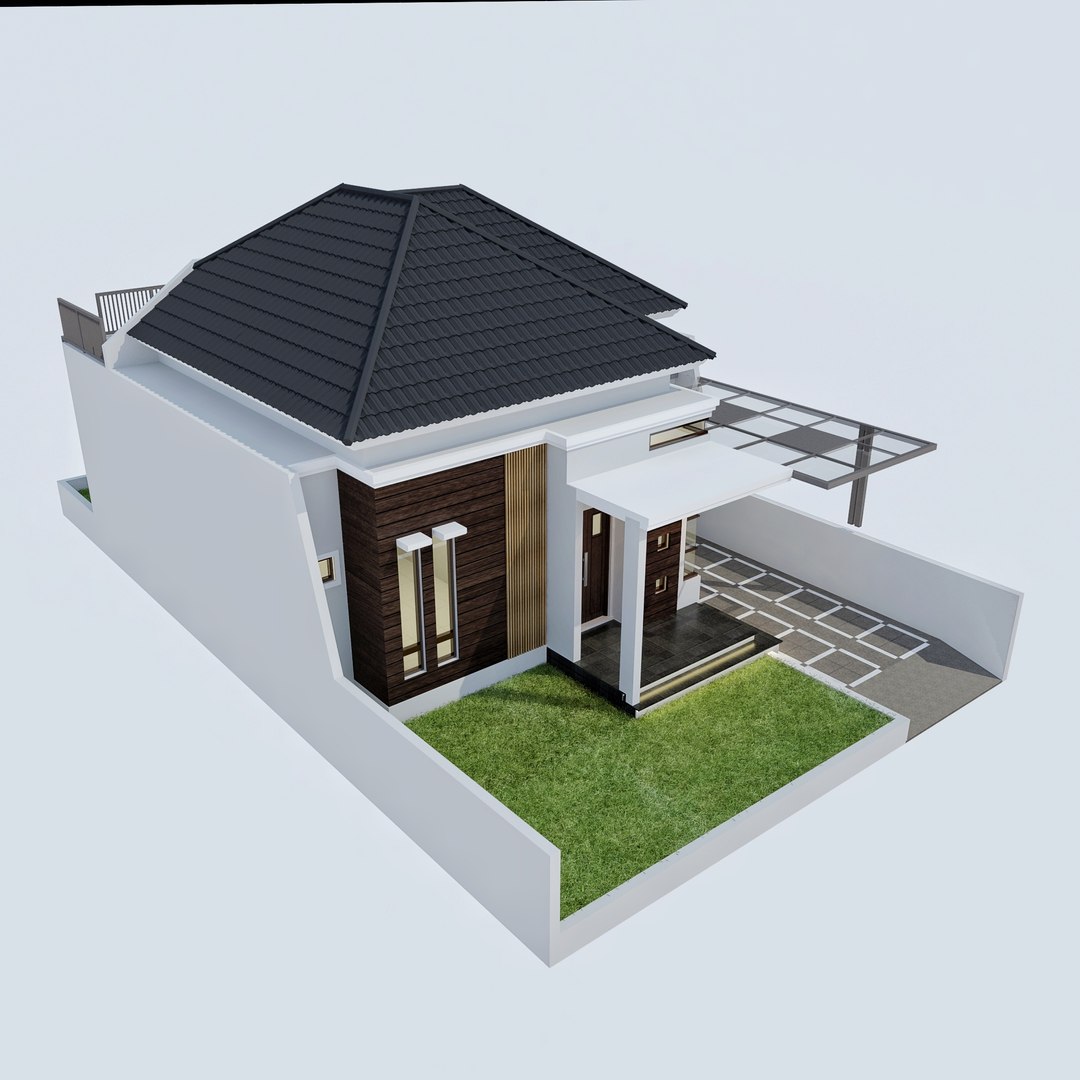 Realistic House 005 3D Model - TurboSquid 2199257