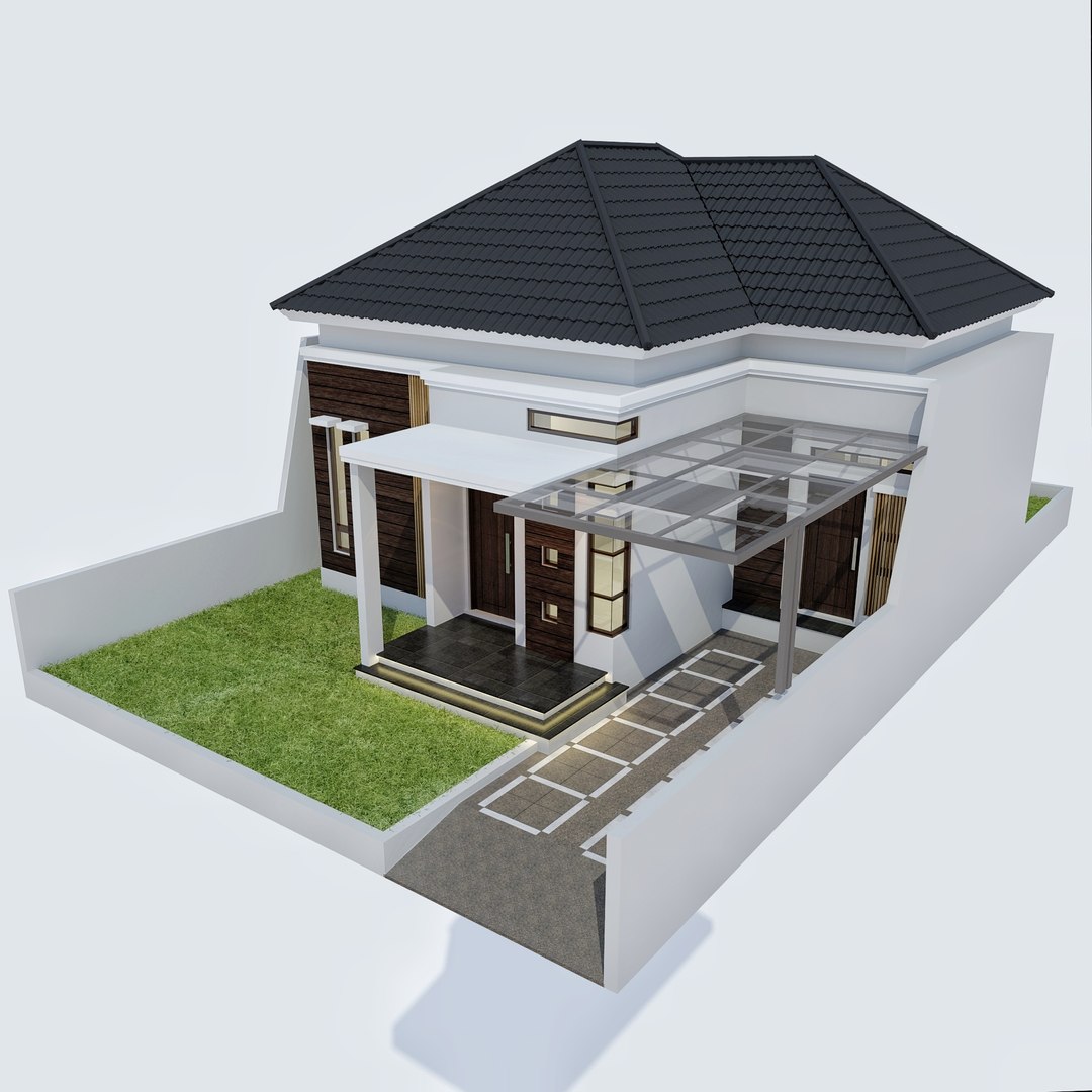 Realistic House 005 3D Model - TurboSquid 2199257