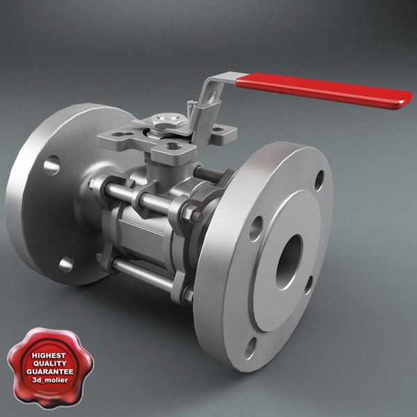 gate valve v3 3d model