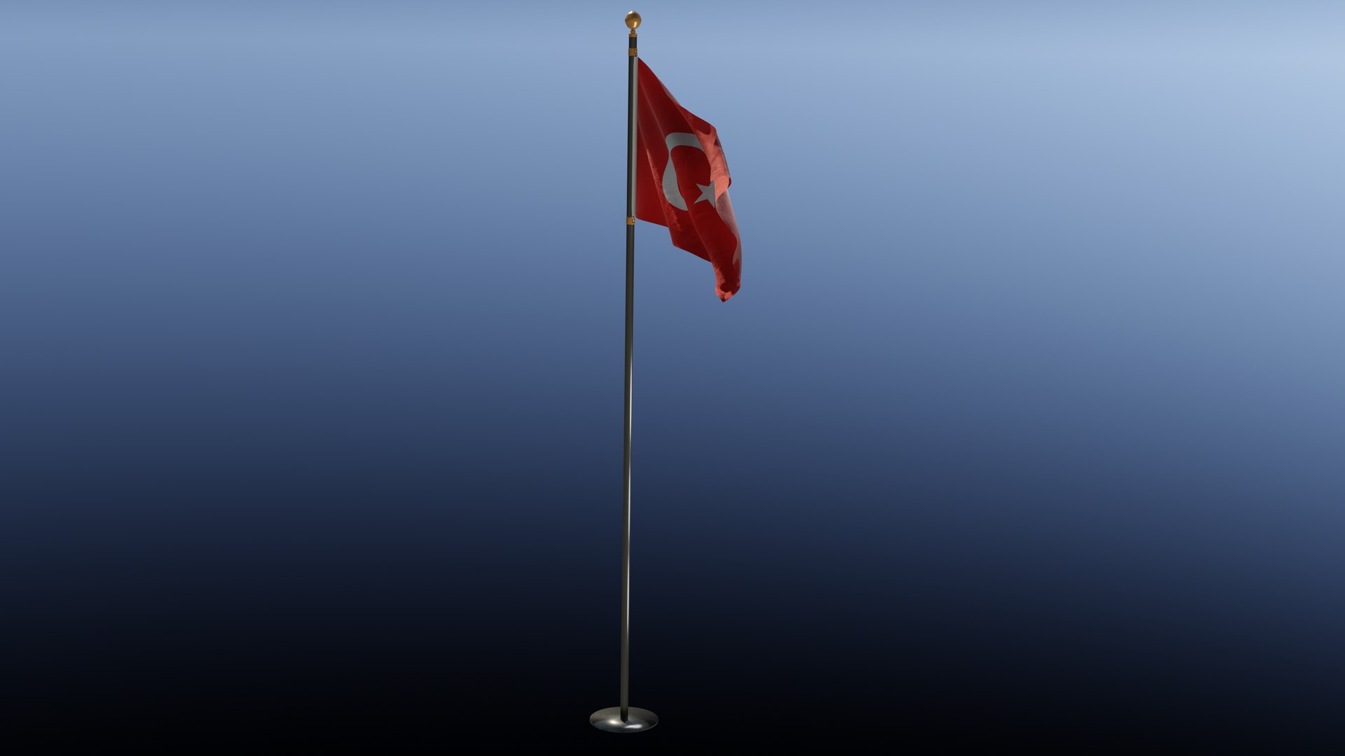 3D Flag Flagpole Model - TurboSquid 1691387