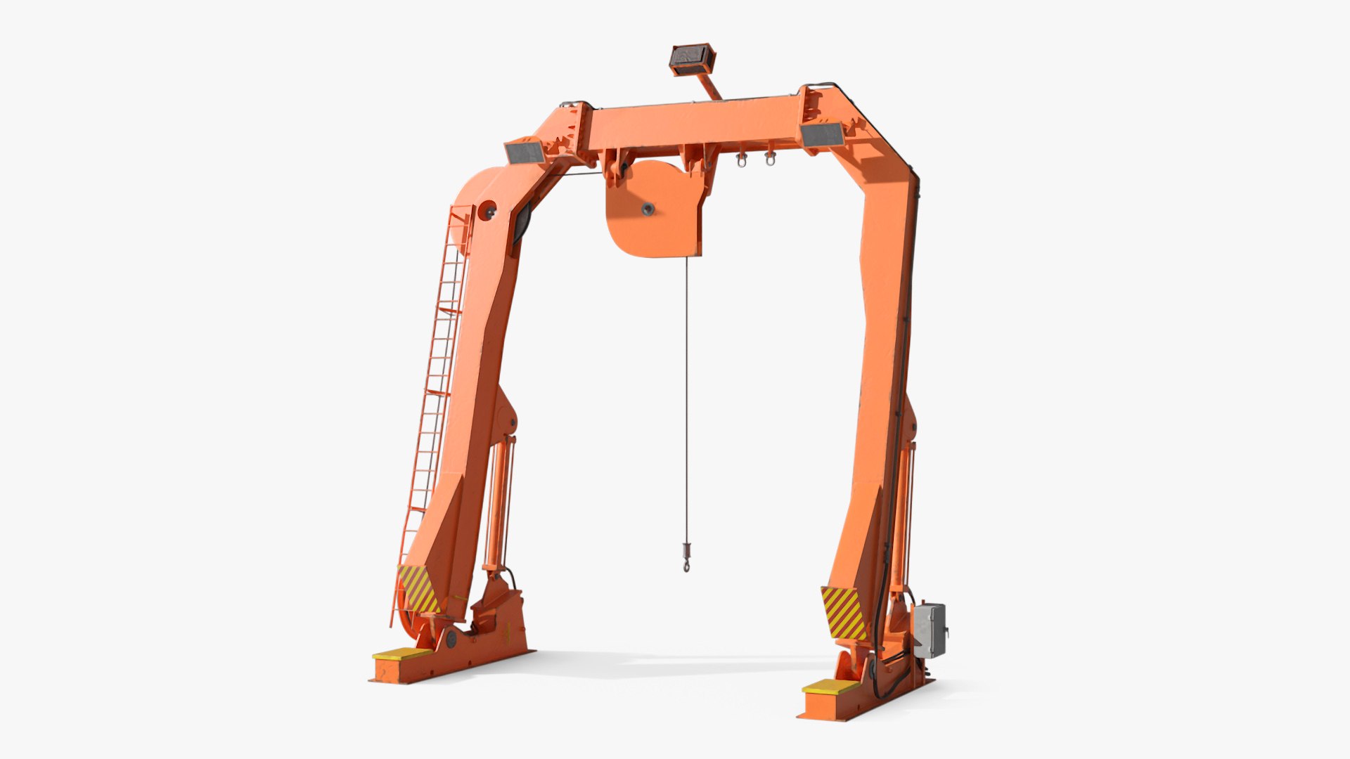 3D U-Frame Crane Marine Lifting Equipment Model - TurboSquid 2387296