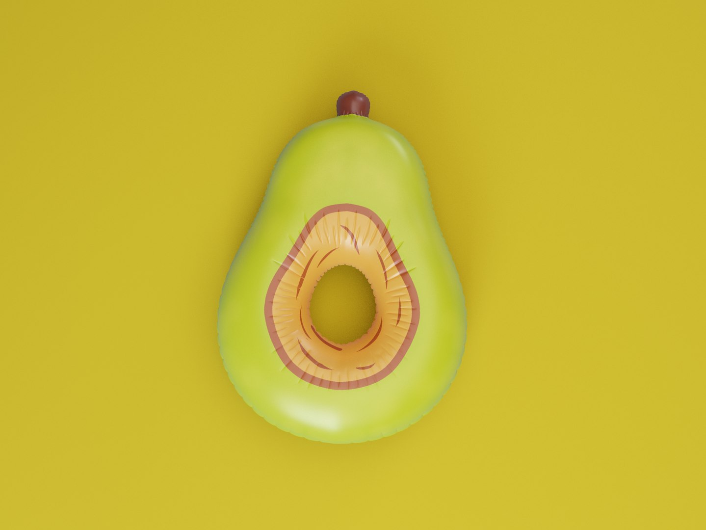 3D Inflatable Avocado Cute - TurboSquid 1646607