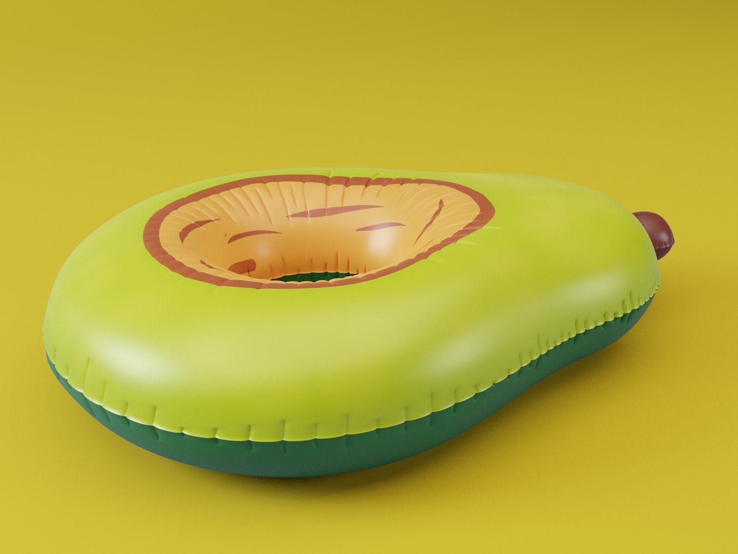 3D Inflatable Avocado Cute - TurboSquid 1646607