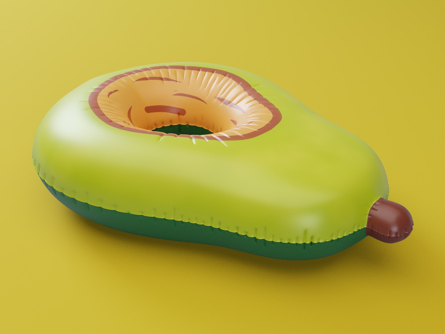 3D Inflatable Avocado Cute - TurboSquid 1646607