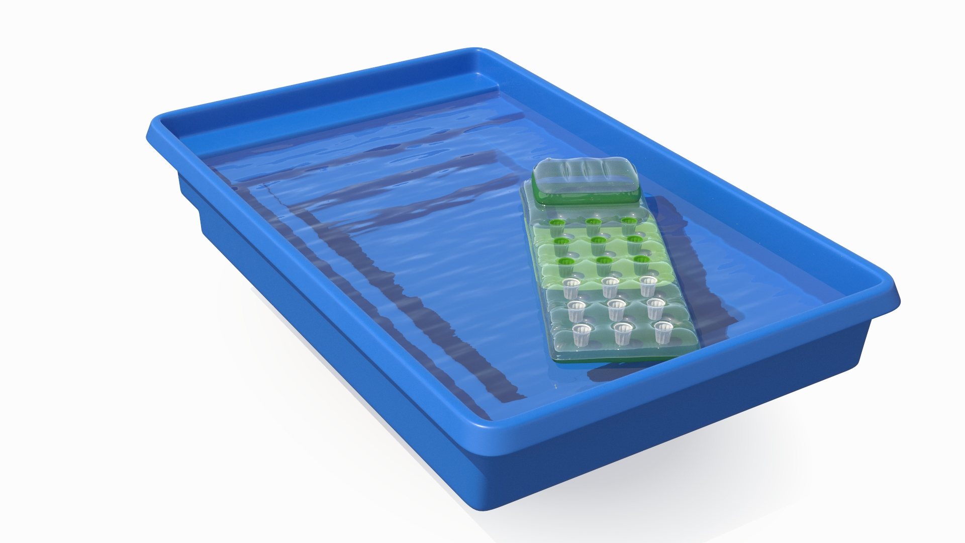 3D Pool And Inflatable Mattress Model - TurboSquid 2343146