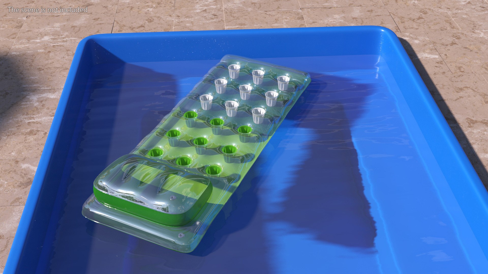 3D Pool And Inflatable Mattress Model - TurboSquid 2343146
