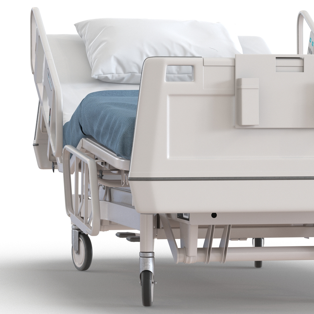 hospital bed 2 3d model