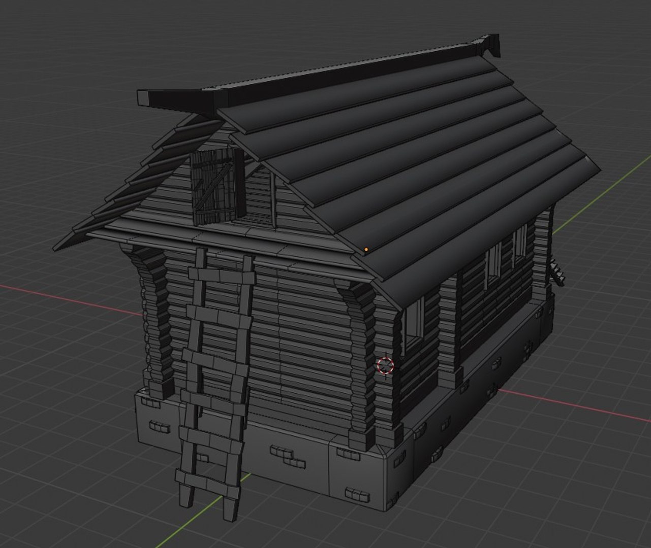 3D Model Wooden Hut - TurboSquid 1595413